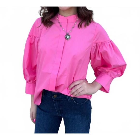 Jade Melody Tam | Tops | New Jade Melody Tam Peasant Top In Pink | Poshmark